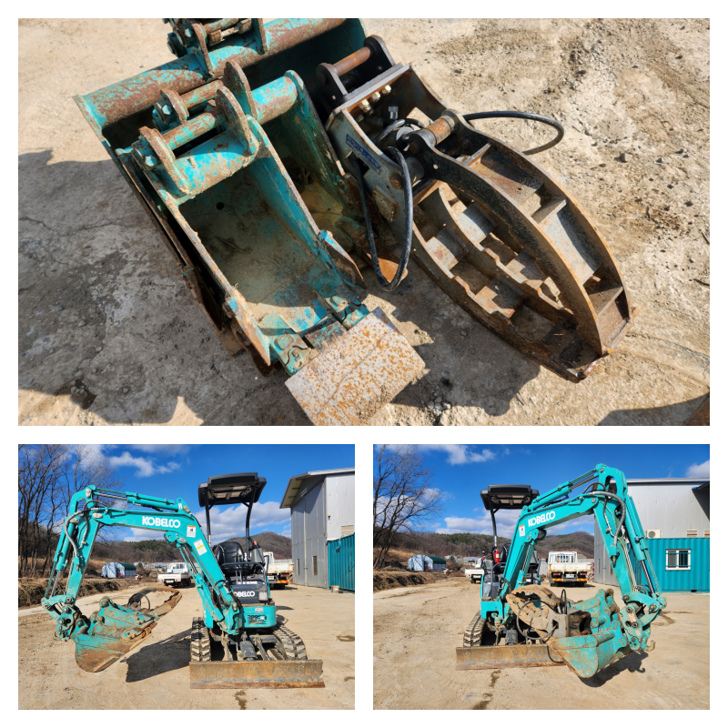 코벨코 신차급 1,7톤 SK17 2020년 300시간 3종+유압 집게 포함 매매|전문가들